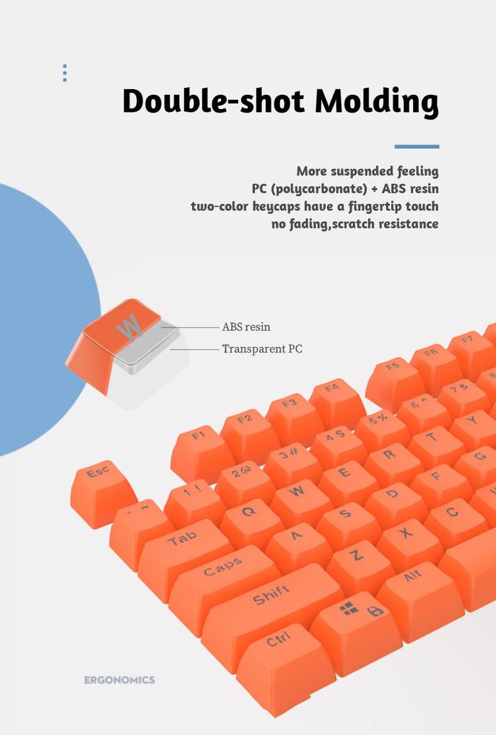 Jual Sa Profile Keycaps Abs Double Shot Mechanical Keyboard - Gray ...