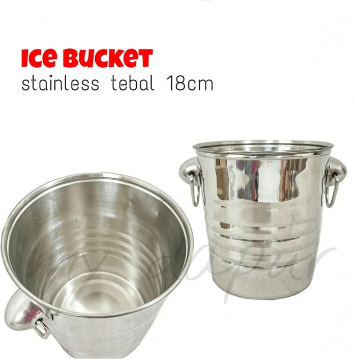 Jual Ice Bucket Wine Bucket Ember Es Batu Champagne Cooler Stainless ...