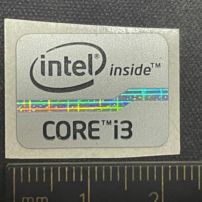 Jual Sticker stker logo intel core i3 gen2/3 silver ori - Kota ...
