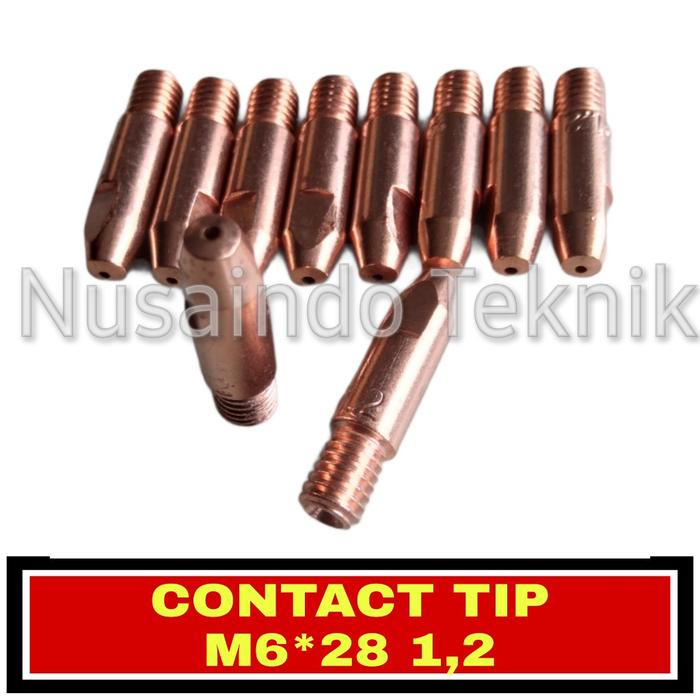 Jual Contact TIP MIG 250/MIG 350 ukuran 1,2 M6*28 - Kab. Tangerang - NUSAINDO TEKNIK | Tokopedia
