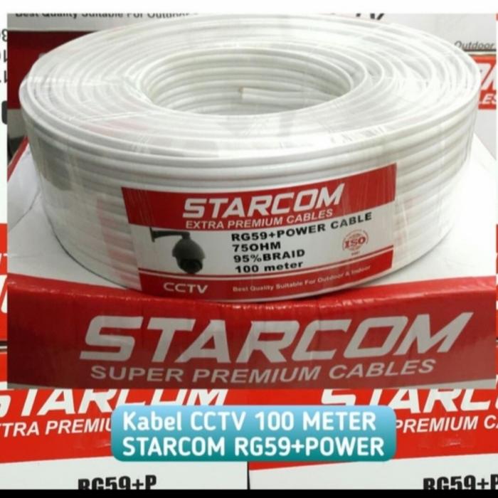 Jual kabel cctv rg59 plus power 100mtr starcom - Jakarta Barat - Starvis termurah | Tokopedia