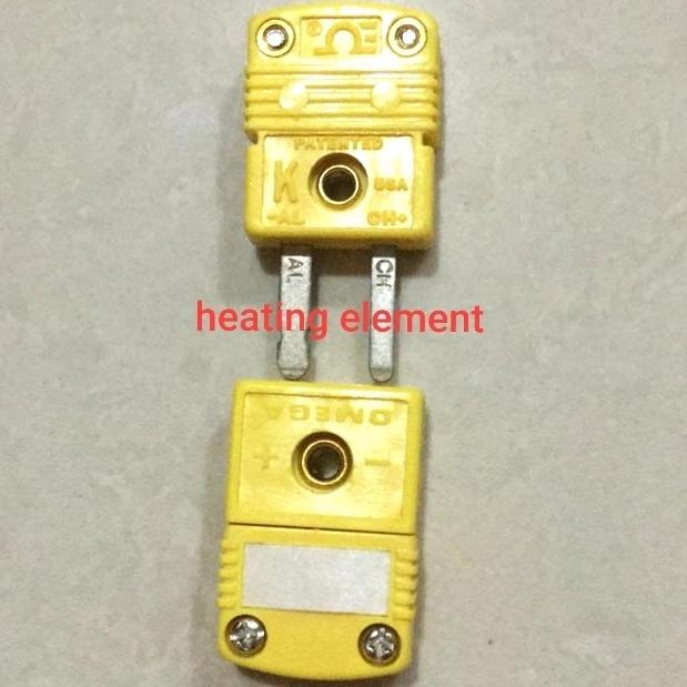 Jual jack connector thermocouple type k mini omega 1 set - Jakarta ...
