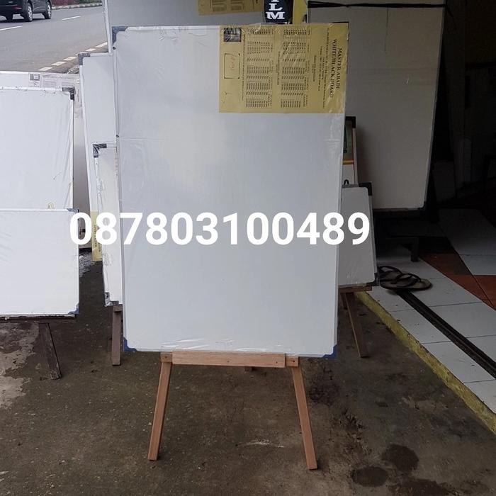 Jual papan tulis whiteboard standing kayu 60x90 cm - Jakarta Timur ...