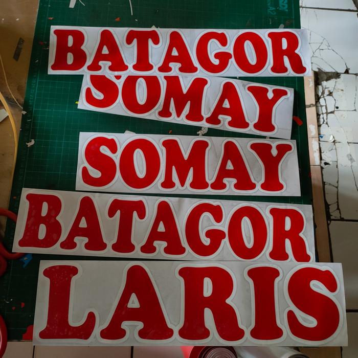 Jual sticker gerobak, sticker etalase, sticker kaca cutting sticker ...