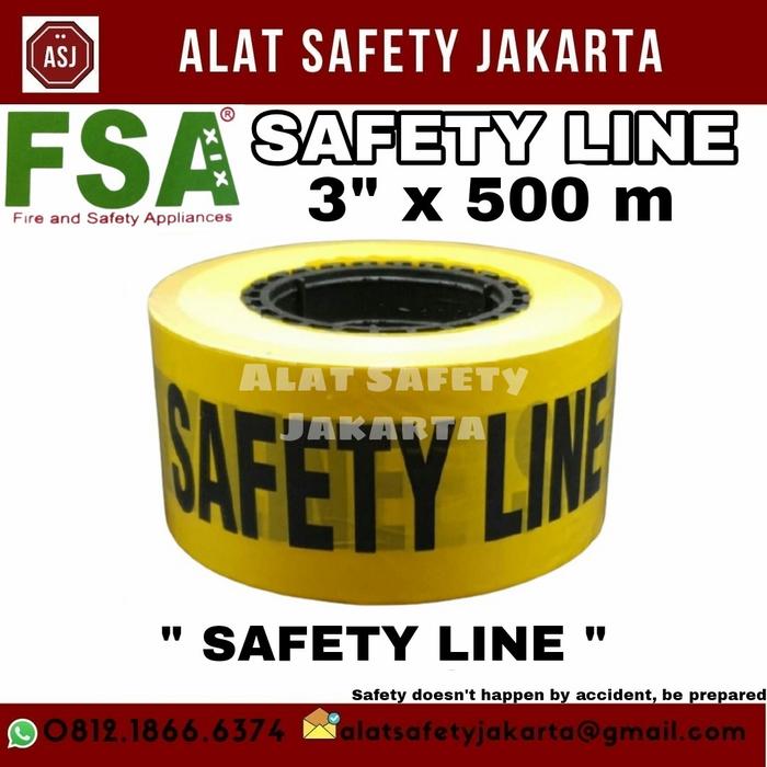 Jual Safety Line Garis Proyek Police Line " SAFETY LINE " 3inch x 500 m ...
