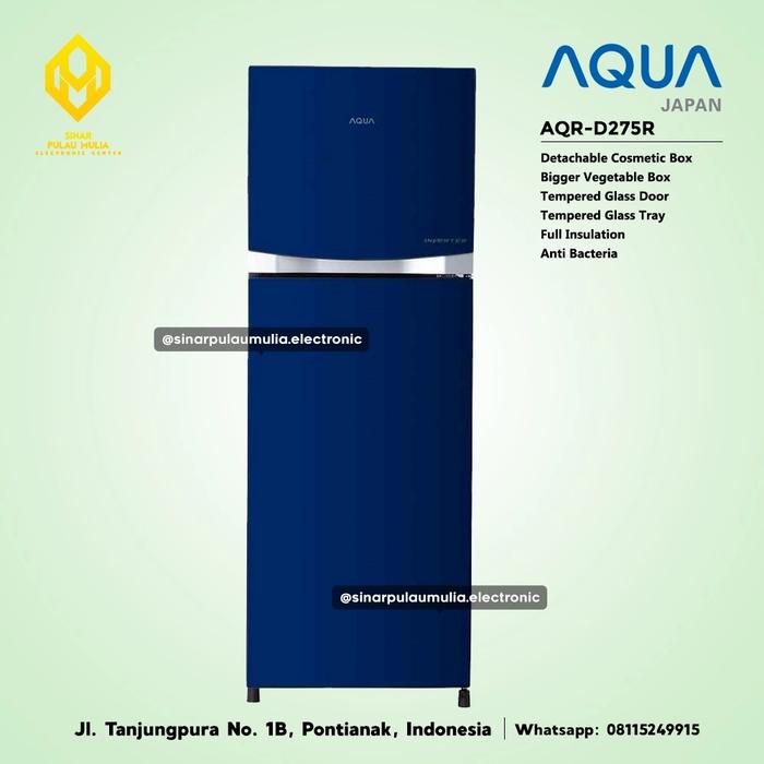 Jual Aqua Kulkas 2 Pintu 220 Liter Inverter Cosmetic Box - AQR-D275R / 275 - Kota Pontianak ...