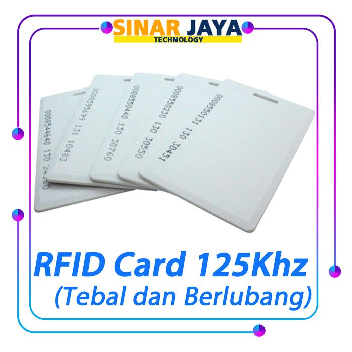 Jual Kartu RFID / Proximity Card 125Khz ( Tebal Dan Berlubang ) - Kota ...
