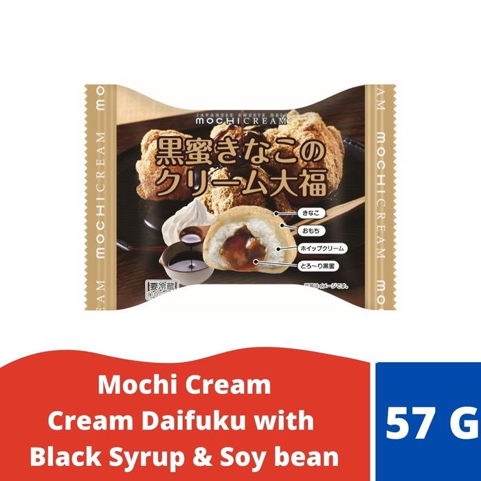 Jual Mochi Cream Cream Daifuku with Black Syrup & Soybean - Jakarta ...