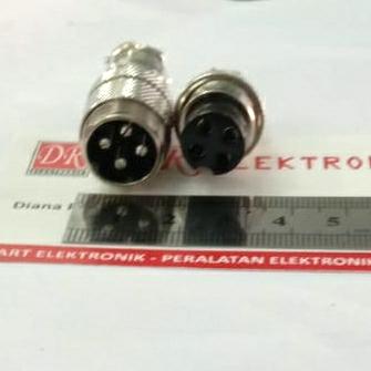 Jual 4pin CB Kabel gx12 12mm 4 pin Aviation Plug Sambungan Wayer satu set - Kota Depok - DR ...