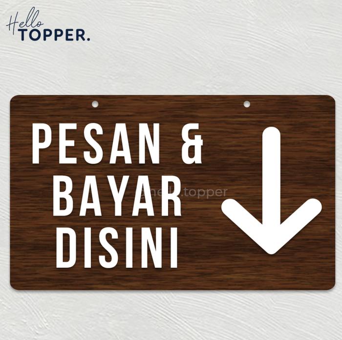 Jual Pesan & Bayar Disini Sign Unik Kayu| Signage Kayu Resto | Papan ...