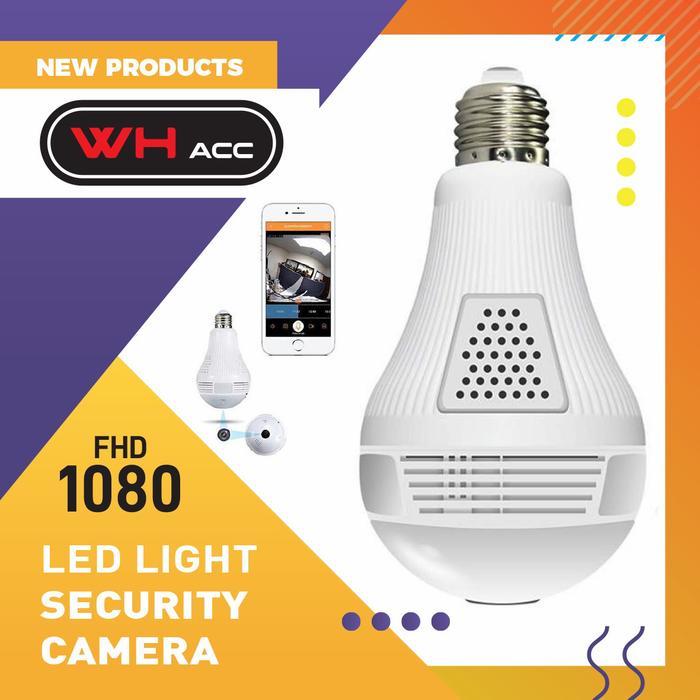 Jual Ip Camera Cctv Lampu Wireless Ip Kamera Cctv Wifi Bohlam Ip Cam ...