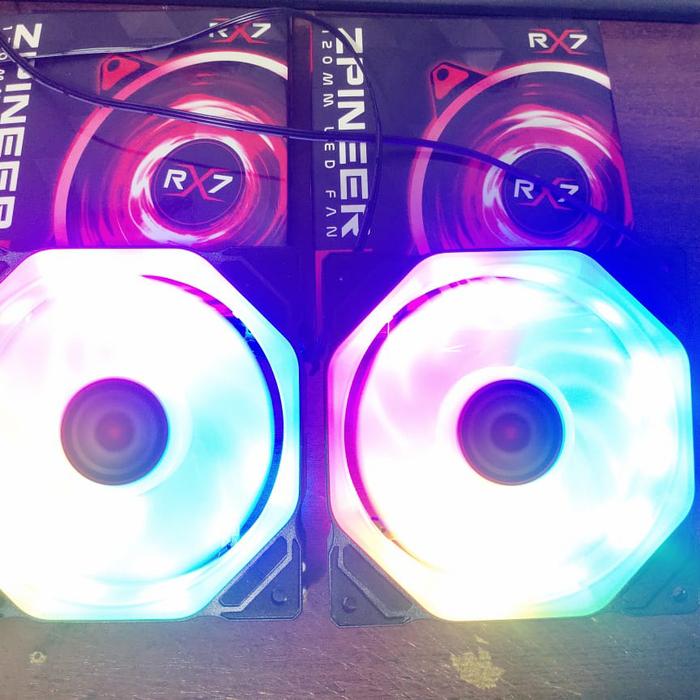 Jual FAN RGB RX7 12CM / FAN CHASING RGB / FAN CASING RGB / FAN LAMPU ...