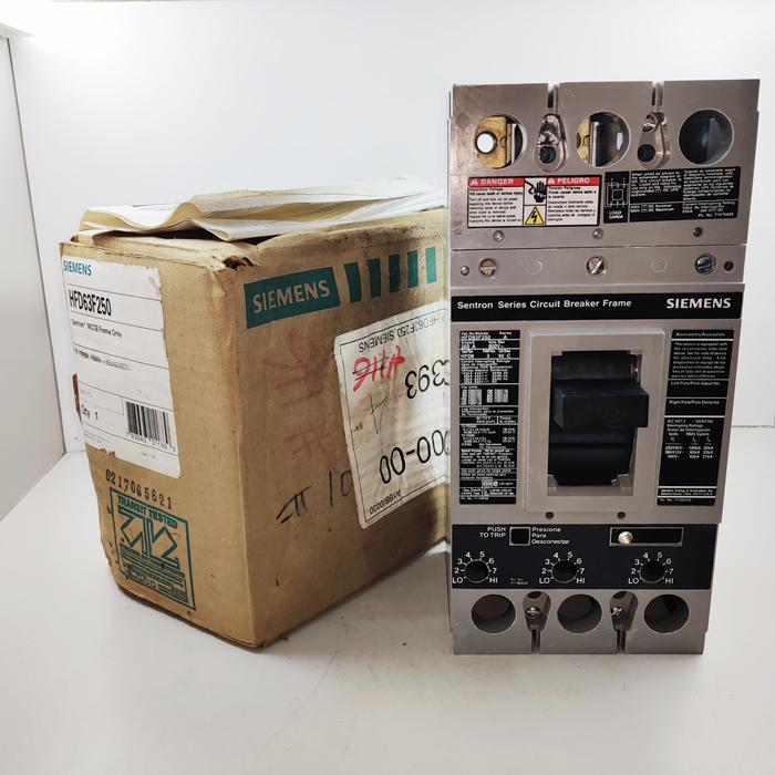 Jual SIEMENS HFD63F250 Sentron Series Circuit Breaker Frame MCCB 250A ...