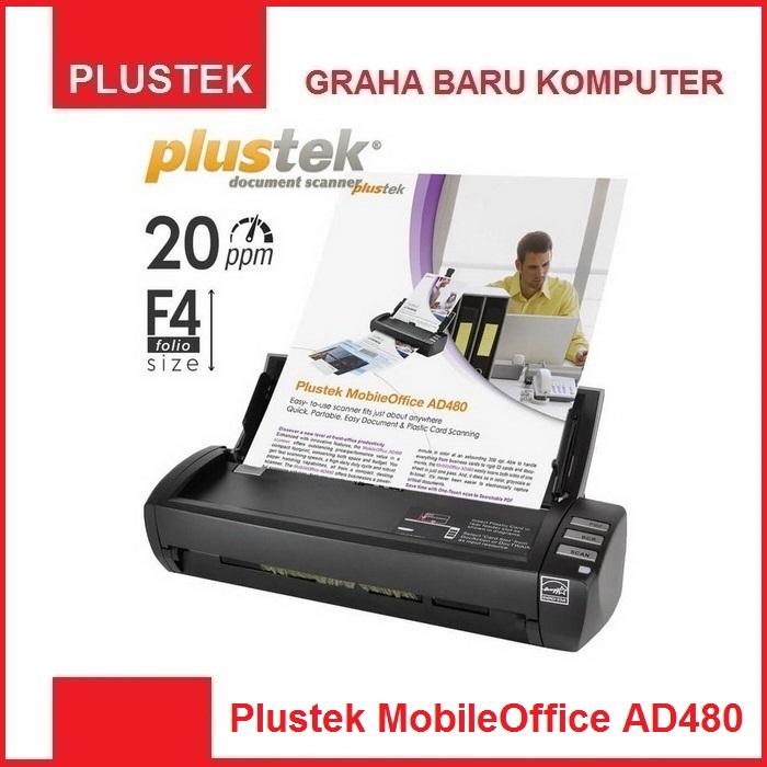 Jual Plustek AD480 Scanner ADF Duplex Bisa Scan Dua Sisi Sekaligus ...
