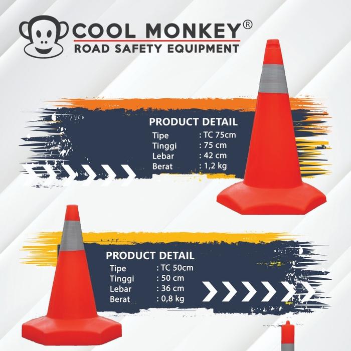 Jual Traffic Cone Cool Monkey PVC Plastik 75 cm - Jakarta Barat ...