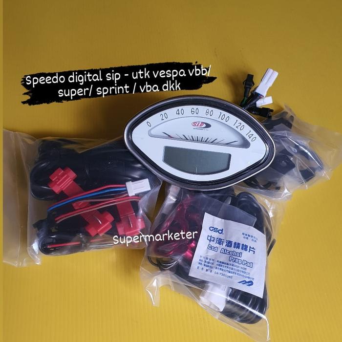 Jual Speedometer Digital Sip Vespa Super Sprint Vbb Vla Penghitung