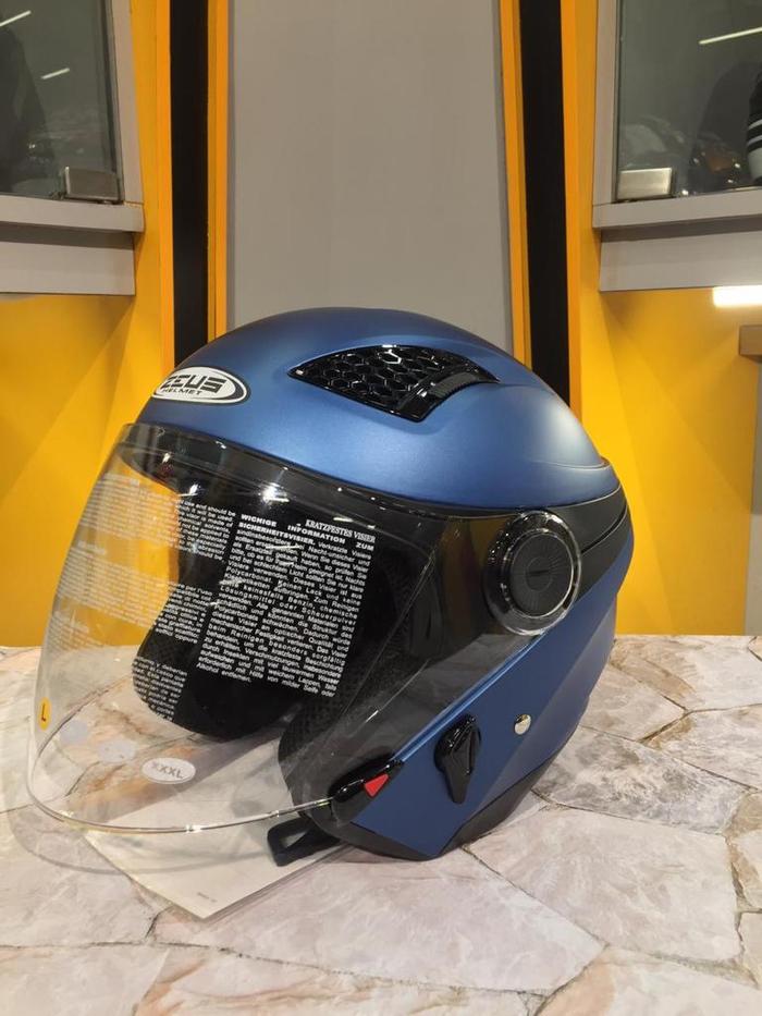 Promo ZEUS-610 MATT BLUE | HELM HALF FACE | HELM ZEUS | MATT BLUE HELM ...