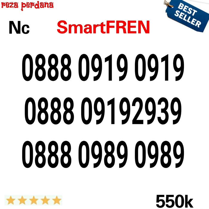 Jual Nomor Cantik Kartu SmartFren 0888 0919 0919 Seri Double ABCD 0919 Nc03 - Jakarta Pusat ...