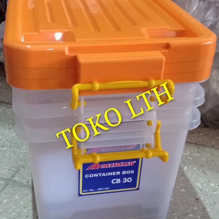 Jual CONTAINER CB30 MULTICLUB KOTAK BOX RODA 30 LITER CB 30 MULTI CLUB ...