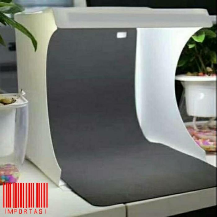 Jual Photo Studio Mini Soft Box Photo Box Dengan 2 Lampu LED - Kota ...