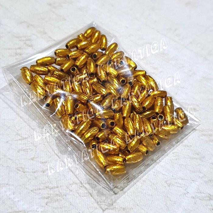Jual Mote Manik Padi 3 mm x 6 mm (5 gram) - Coklat Tua - Jakarta Barat ...