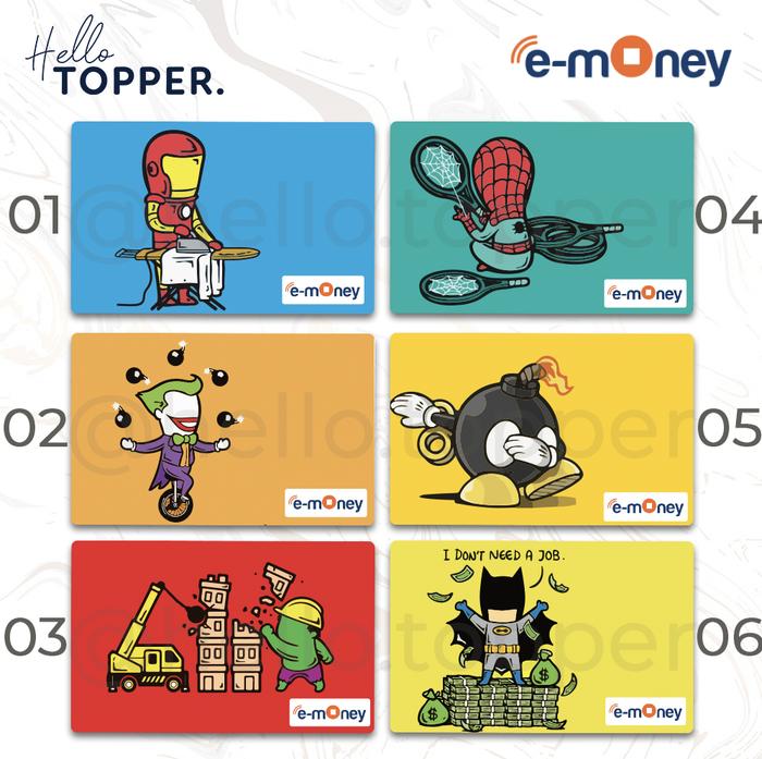 Jual Kartu eMoney Lucu Unik | e-Money Card eToll | UV Print - Jakarta ...