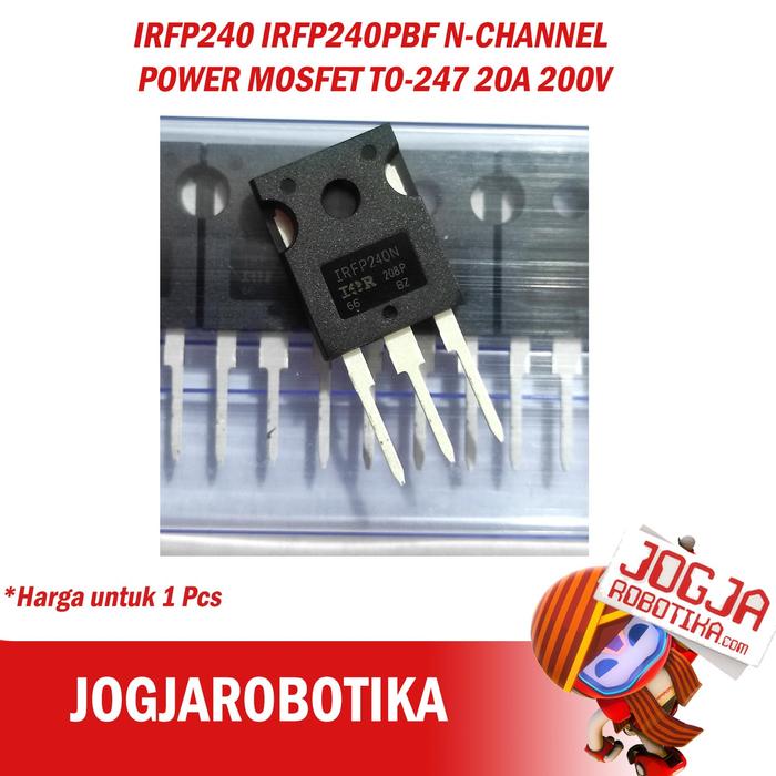 Jual IRFP240 IRFP240PBF N-CHANNEL POWER MOSFET TO-247 20A 200V - Kab. Sleman - Jogjarobotika ...