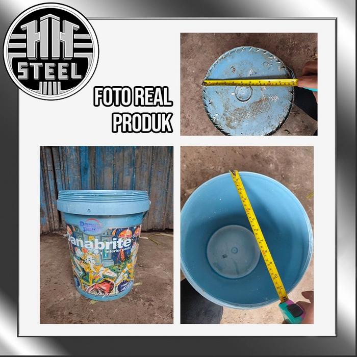 Jual Ember Bekas cat Kapasitas 20 Liter 20 kg bersih ada tangkai dan ...