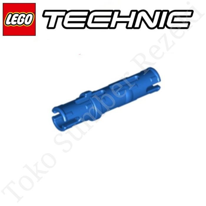 Jual Part 6558 Technic Pin 3L Blue Friction Ridges Lengthwise Connector ...