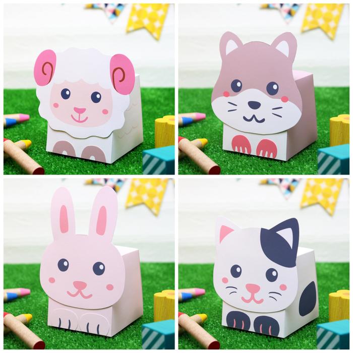 Jual Chibi Cute Box Zoo Animal Papercraft - Kab. Bekasi - Papercraft ...