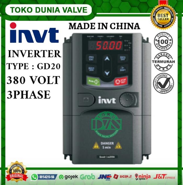 Jual INVERTER INVT GD20-5R5G-4 / 5.5KW / 380V / 3PHASE 5500WATT - Jakarta Pusat - Toko Dunia ...