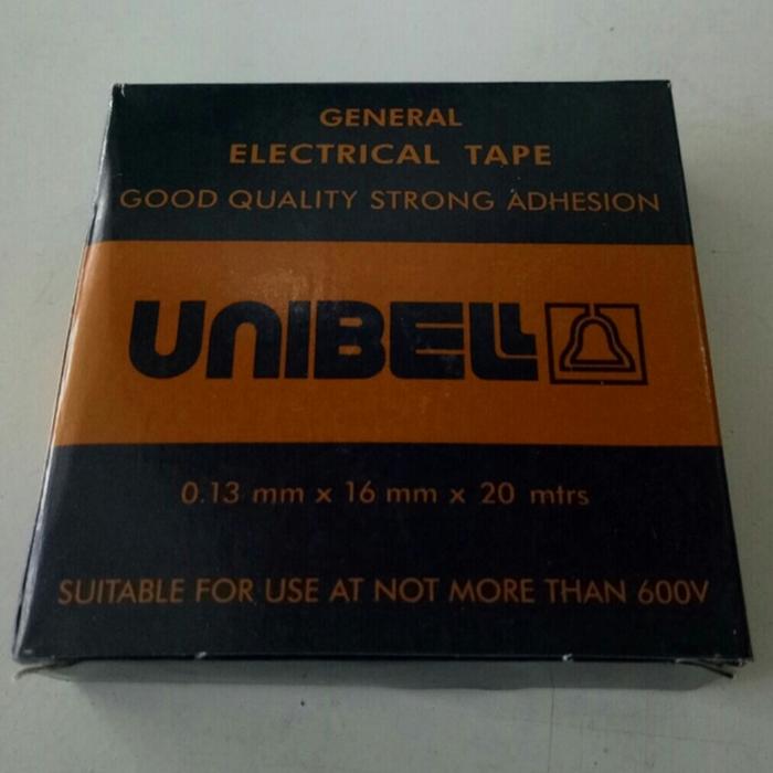Jual Isolasi Kabel Listrik Unibel Solatip Lakban Hitam Besar 20 Meter ...