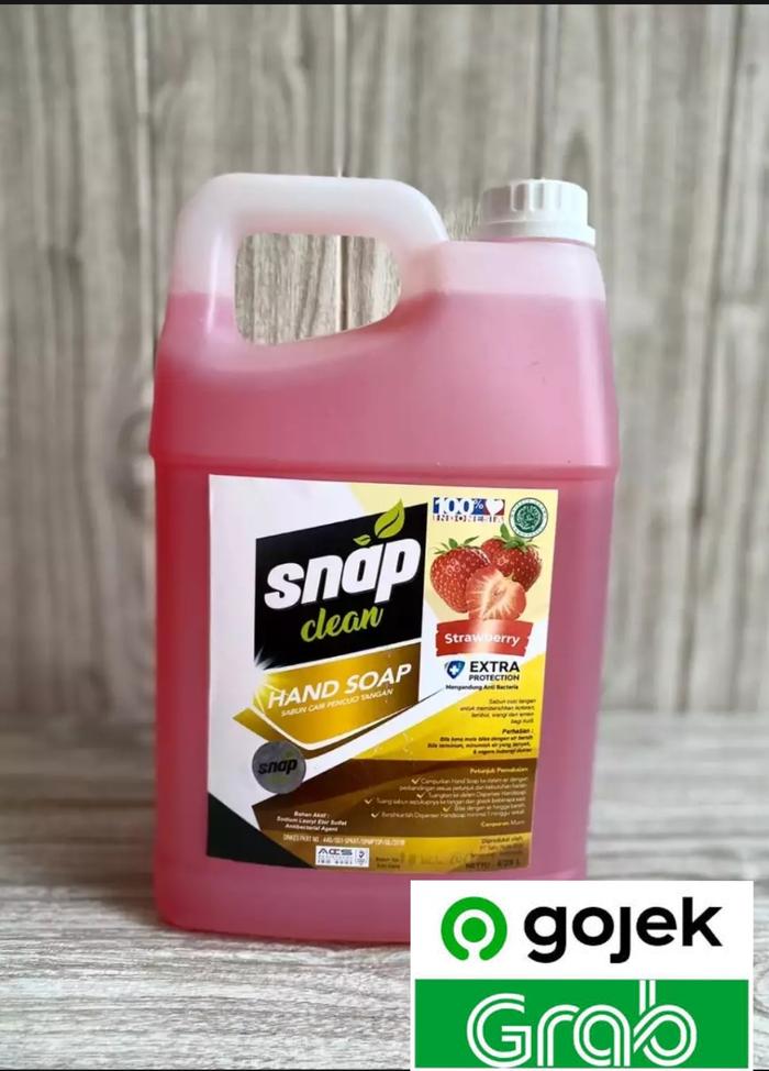 Jual Sabun Cuci Tangan /Sabun Cair/Hand Soap Snap Clean 4 ltr Kurir ...