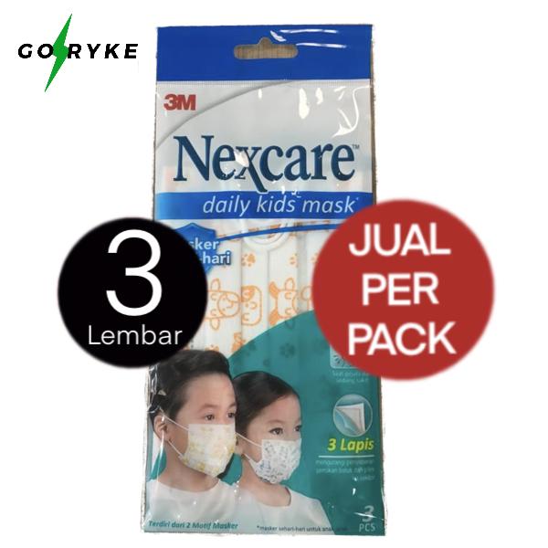 Jual Masker Anak 3M Nexcare Daily Kids Mask Earloop 3 Ply - Jakarta ...
