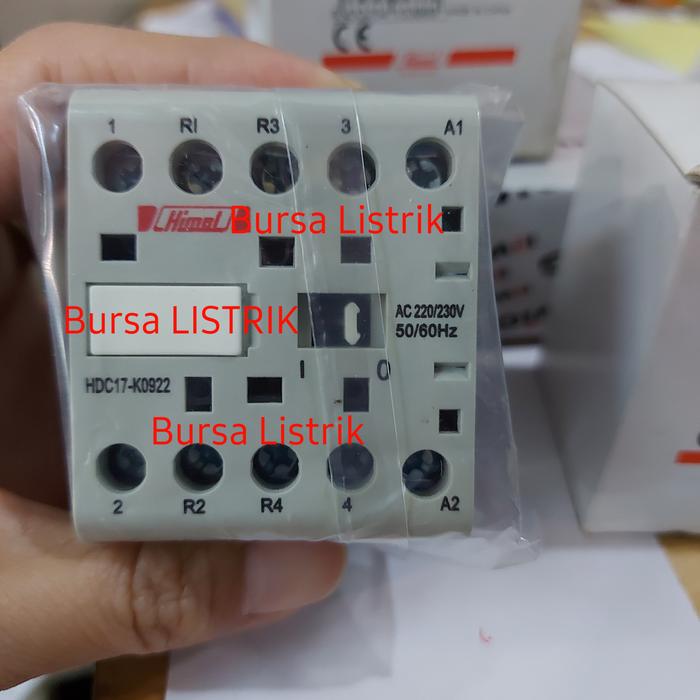 Jual Kontaktor Mini / Mini Magnetic Contactor 2No 2NC HiMEL Hdc17k92200 ...