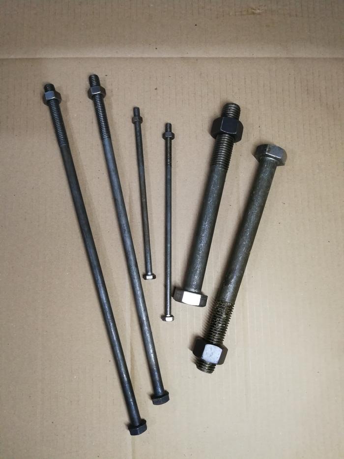 Jual BAUT MUR BESI 1/2 X 16 LONG BOLT KUNCI BAUT 19 BAUT PANJANG 40 CM ...