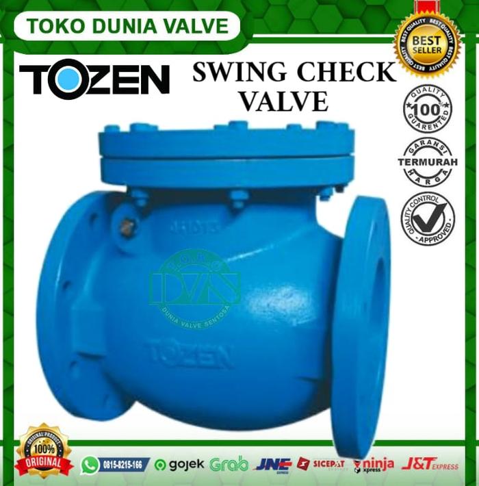 Jual TOZEN SWING CHECK VALVE CAST IRON DN50 JIS 10K/16K/PN16 HARGA MURAH - Jakarta Pusat - Toko ...
