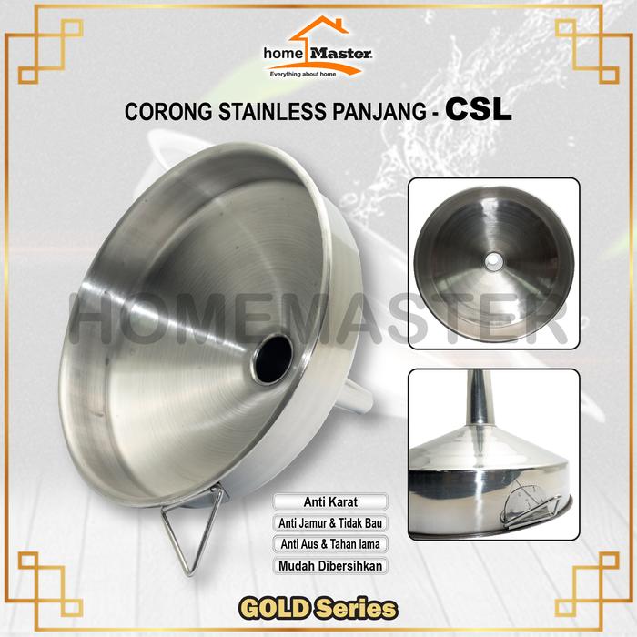 Jual Corong/Funnel Stainless Panjang EXTRA Jumbo Tebal 30 Cm CSL30 ...