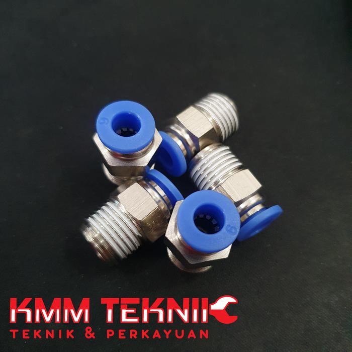 Jual FITTING NEPEL ANGIN LURUS UNTUK SELANG ULIR PU 6MM DRAT 1/4" 6 - 02 - Kota Medan - KMM ...