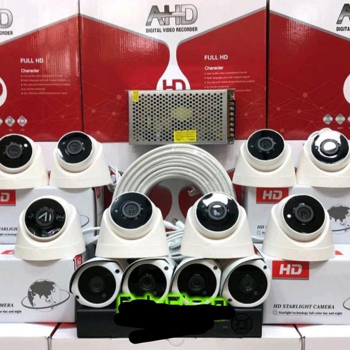 Jual PAKET CCTV XMEYE 16 CHANNEL 10 CAMERA 5MP FULL HD KOMPLIT - tanpa ...