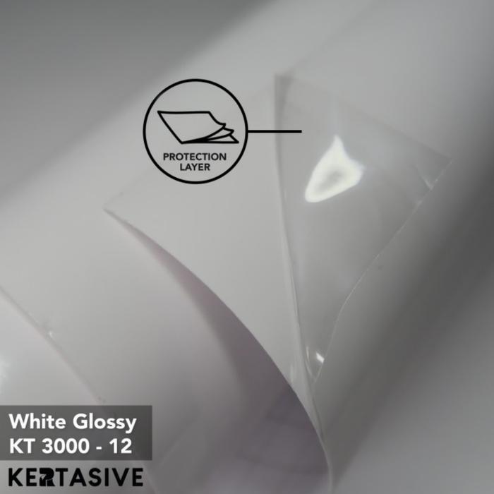 Jual Sticker Lem Pvc PUTIH GLOSS / KILAP Stiker Tacosheet Pelapis ...