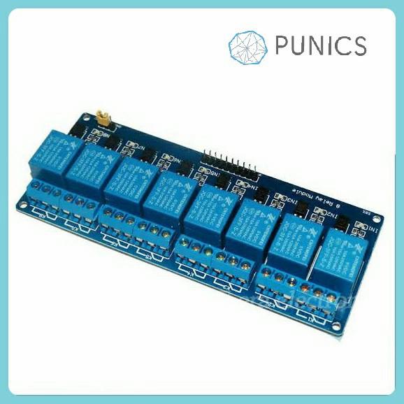 Jual Modul Relay 8 Channel 12V Optocoupler untuk Arduino Mega & Smart ...