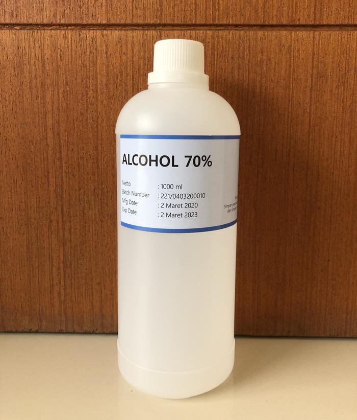 Jual Alcohol 70% - Ethanol 70% - Alkohol 70% (Non Food Grade) 1 Liter ...