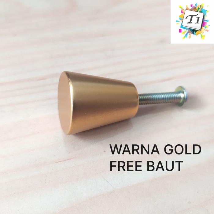 Jual Tarikan 380 Knob Bulat Pentol Black Gold Handle Laci Pintu Lemari ...