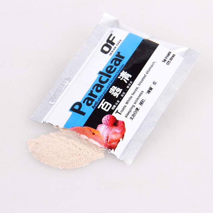 Jual Paraclear obat berak putih ikan 5gr. Produk ocean free asli ...