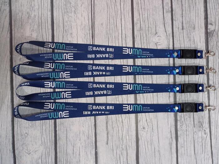 Jual Lanyard Bank BRI BUMN / Lanyard BUMN BRI Full Desain Printing ...