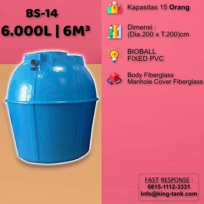 Jual Mini Septictank BIOFILTER 6000 liter / 6M3 - BIOTANK INDONESIA ...