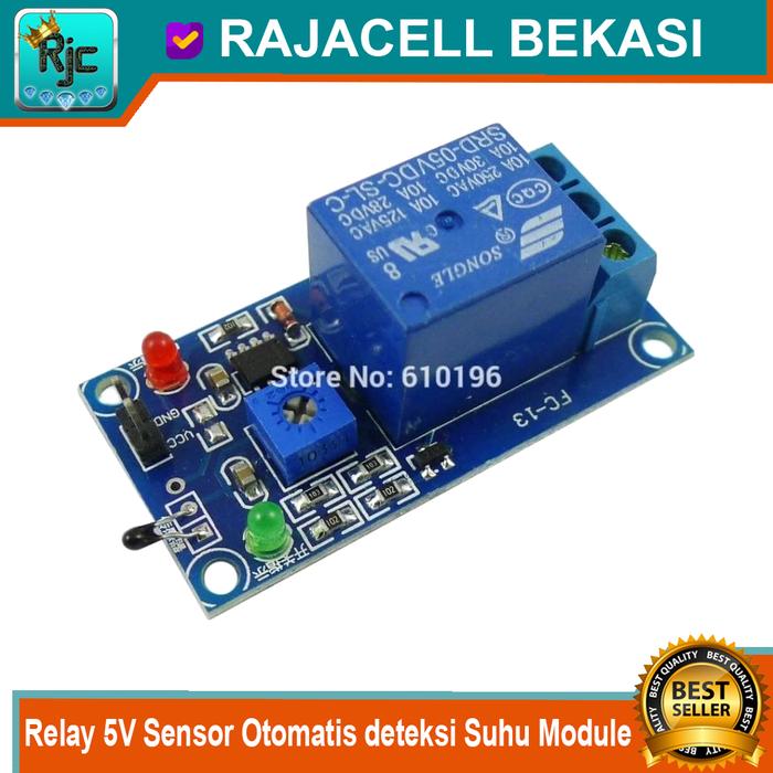 Jual Sensor Otomatis deteksi Suhu Module Relay Sensor Thermal + Relay ...