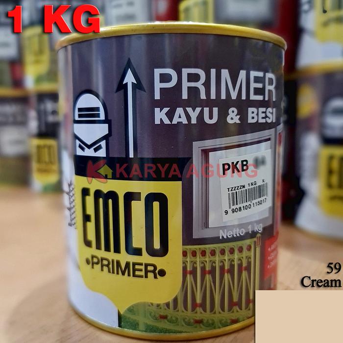 Jual Primer Besi & Kayu EMCO PKB 1 KG Cat Dasar Kayu & Anti Karat Besi ...