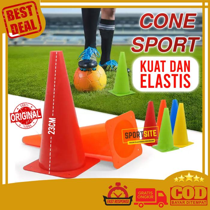 Jual Cone Kerucut latihan olahraga sport bola slalom skate fitness ...